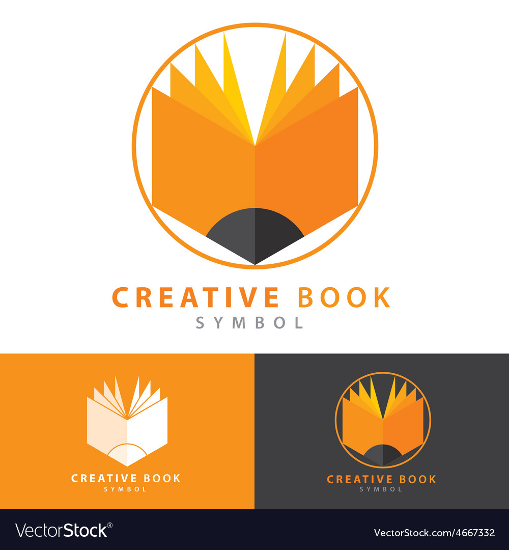 Creative book icon Royalty Free Vector Image - VectorStock