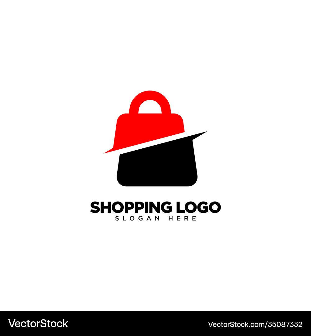 Creative shop logo design sale discount Royalty Free Vector