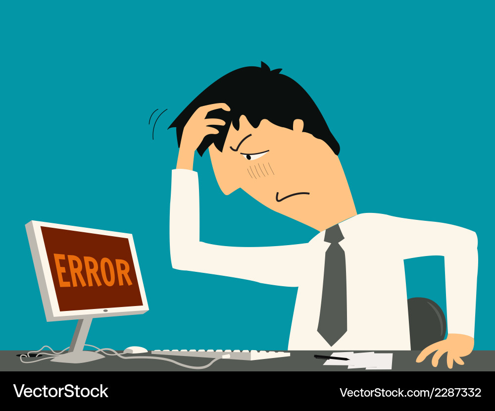Errorbusiness Royalty Free Vector Image - VectorStock