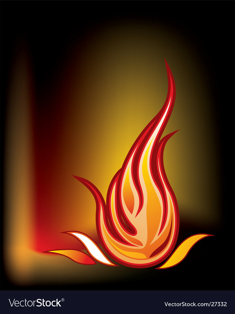 Graphic fire Royalty Free Vector Image - VectorStock