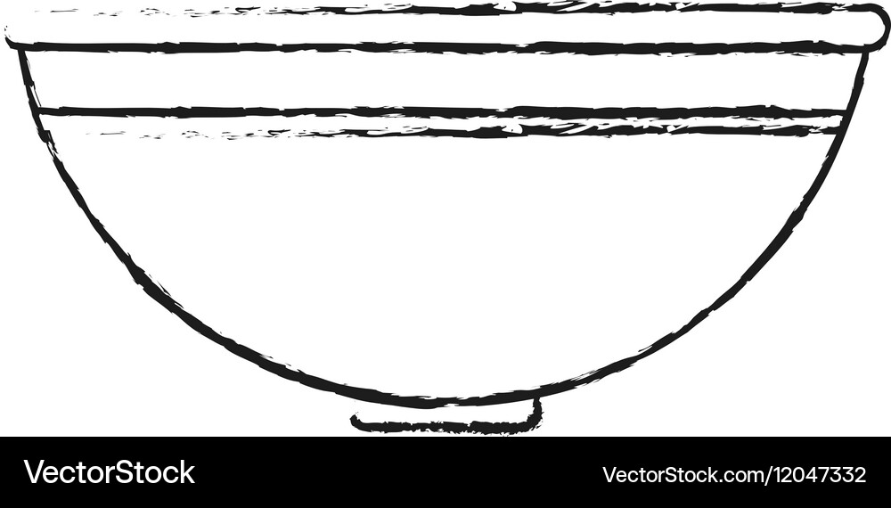Isolated bowl design Royalty Free Vector Image