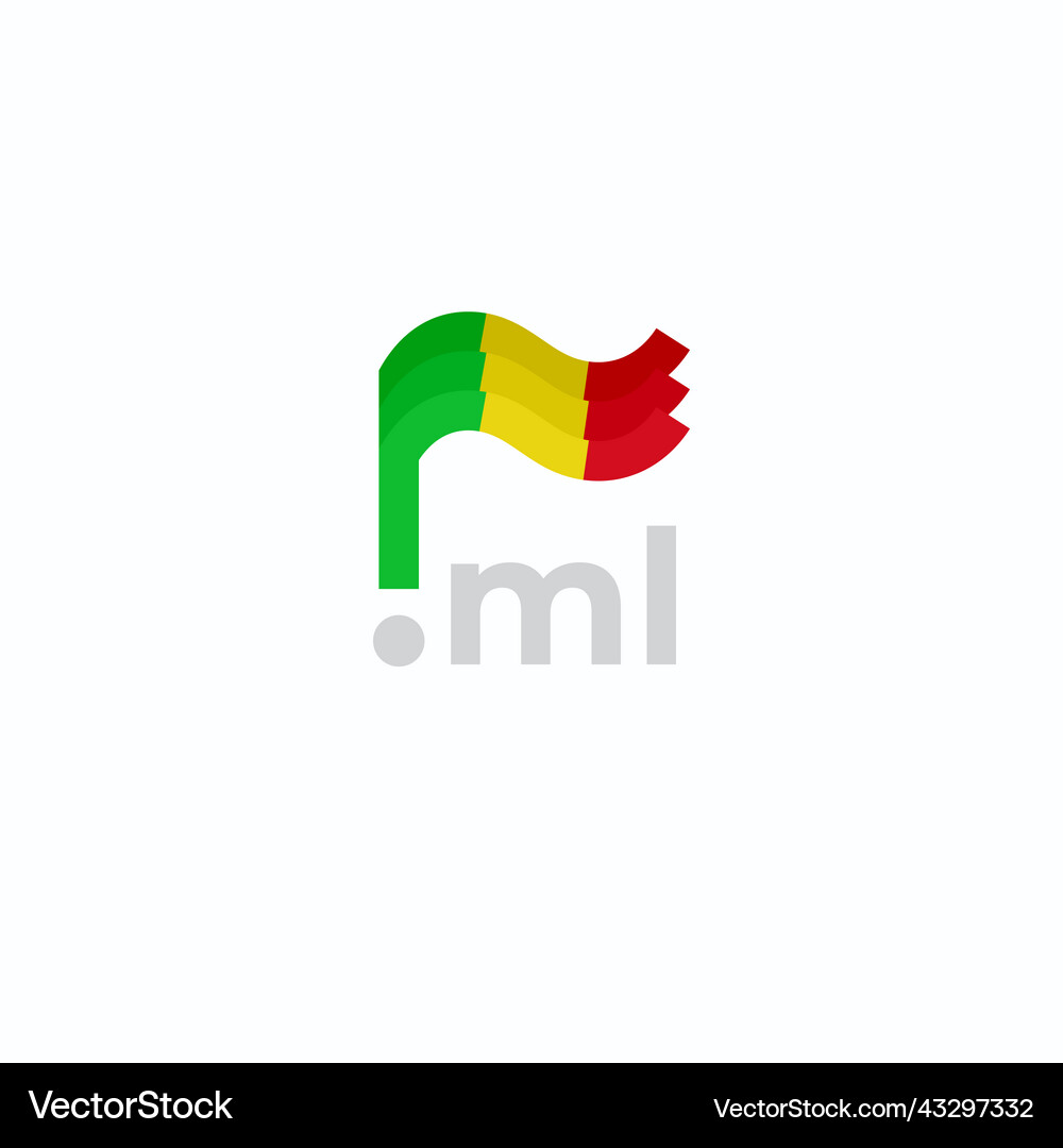 Mali flag icon original simple design malian mark Vector Image