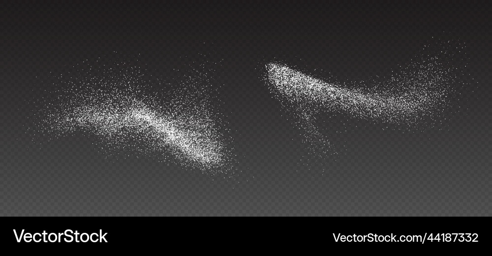 Sugar powder splash flying salt baking flour top Vector Image