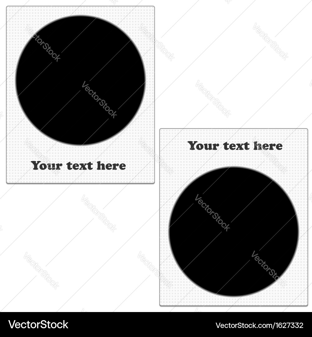 White circle photo frames Royalty Free Vector Image