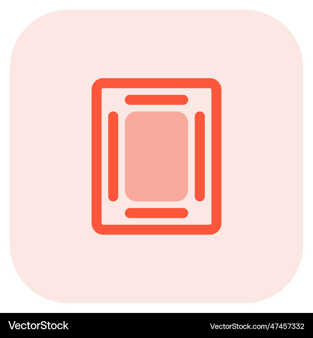 Wooden photo frame for wall decor Royalty Free Vector Image