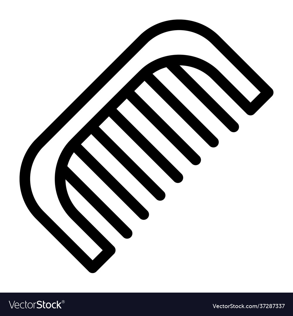 Detangling comb Royalty Free Vector Image - VectorStock