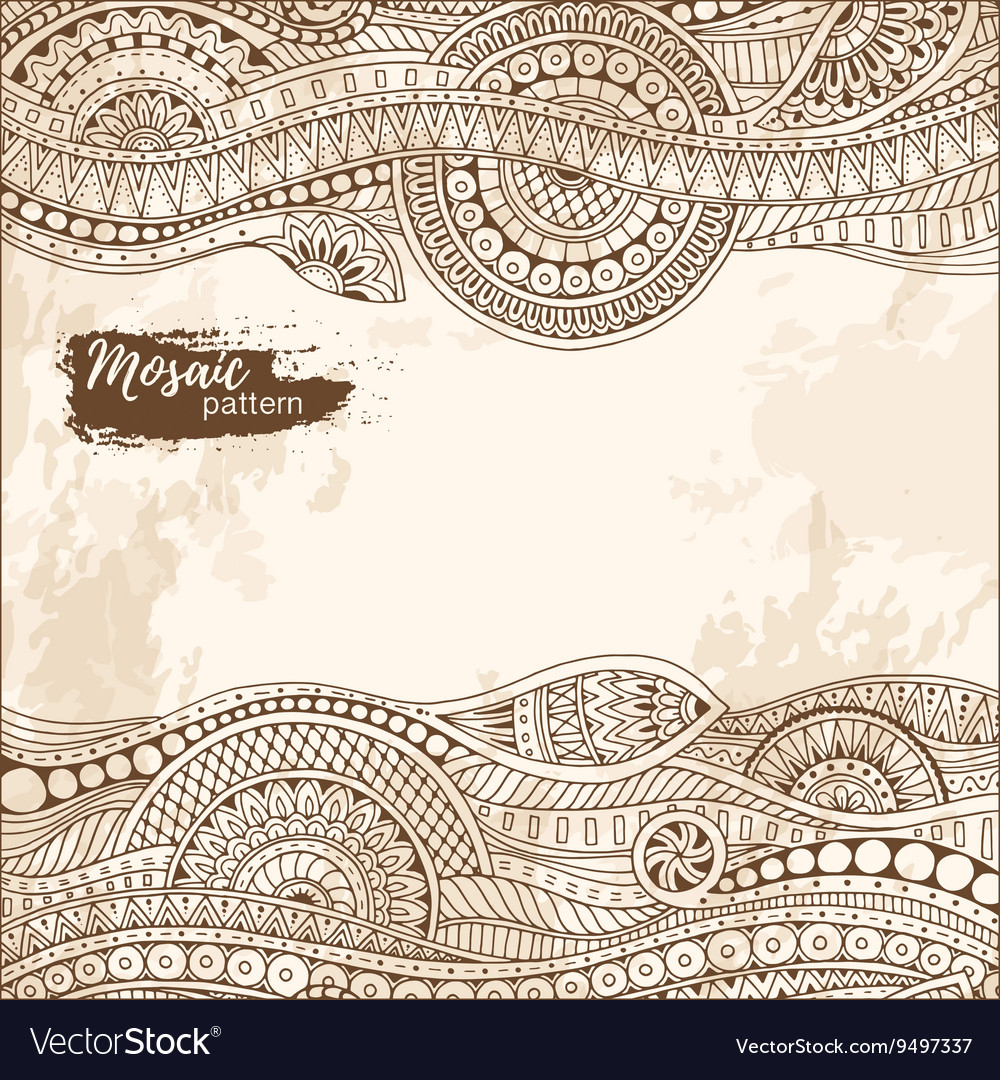 Hand drawn tribal ethnic pattern Doodle Royalty Free Vector Hand drawn tribal ethnic pattern Doodle Royalty Free Vector