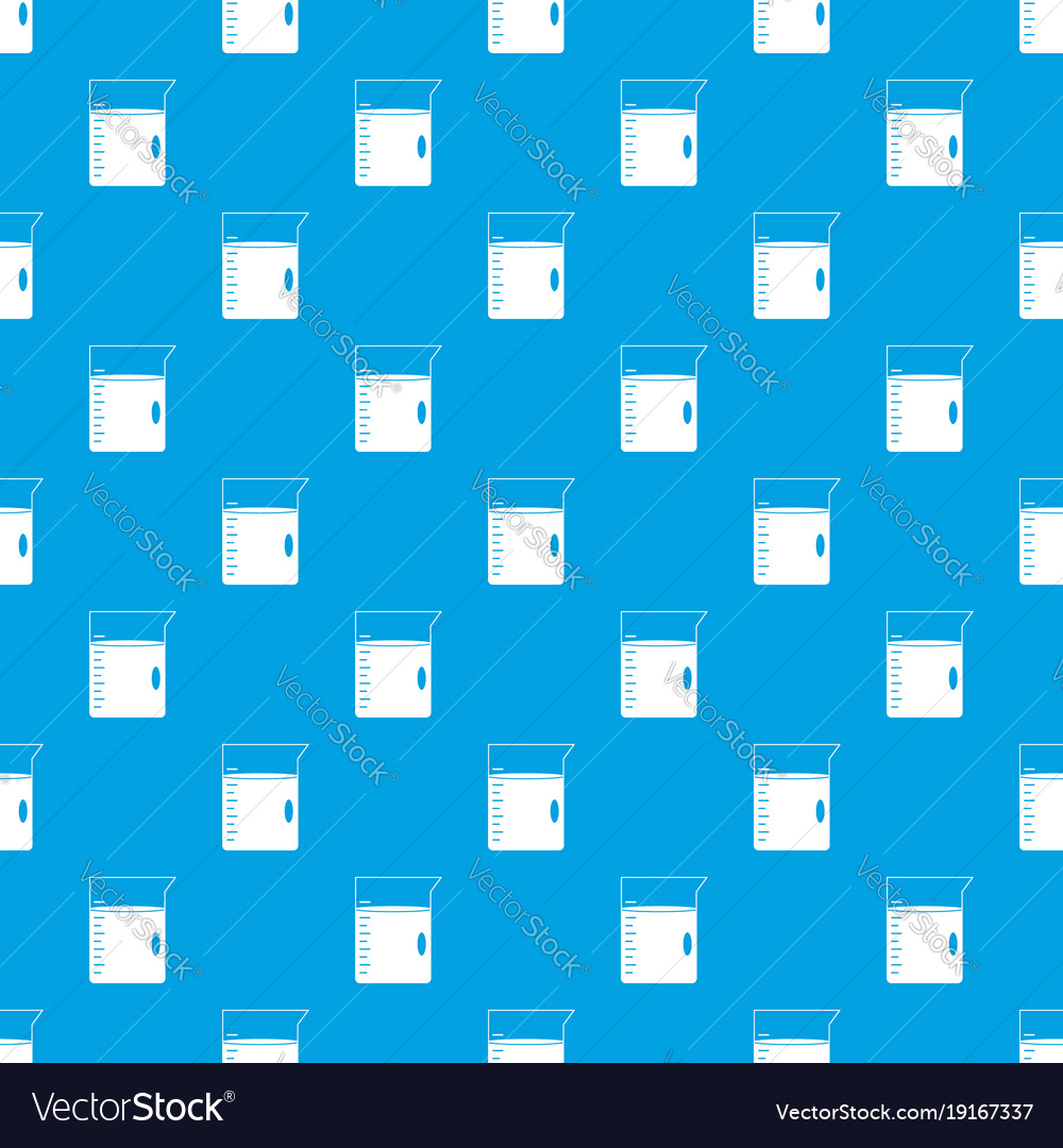 Measuring cup pattern seamless blue Royalty Free Vector