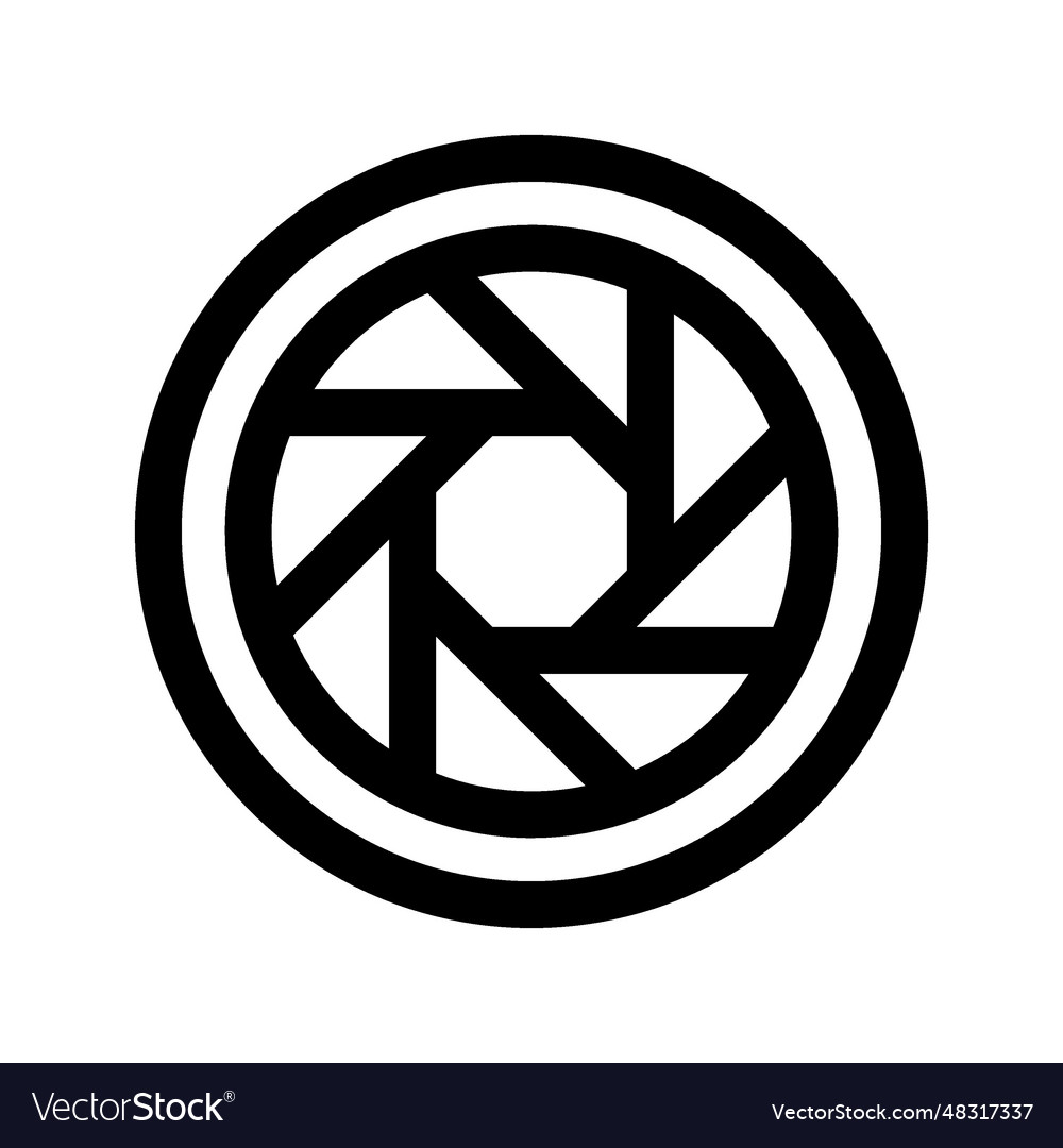 Shutter icon Royalty Free Vector Image - VectorStock