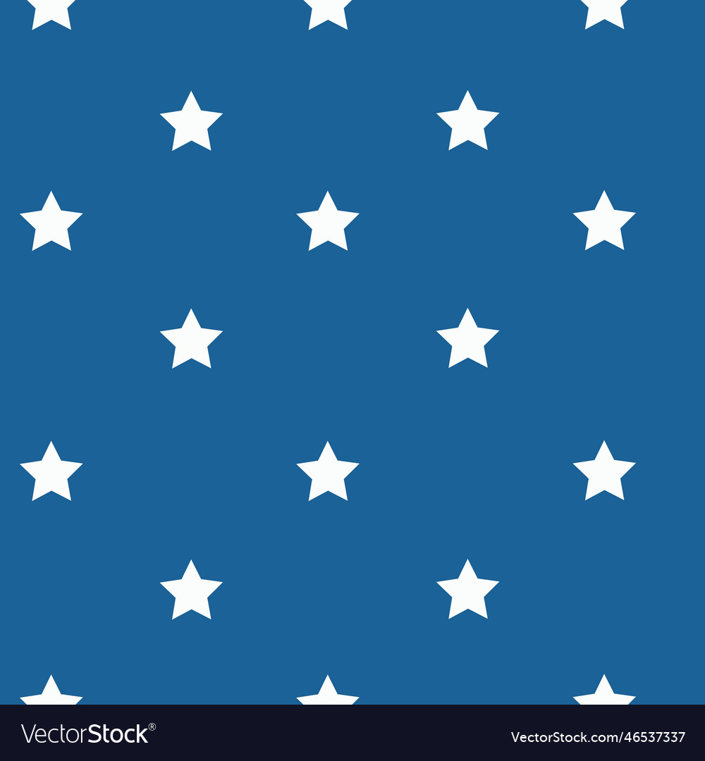 Stars pattern editable seamless pattern Royalty Free Vector