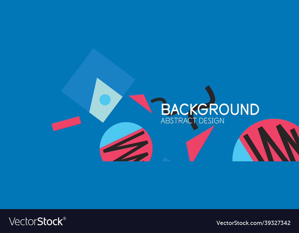 Abstract Background Blocks Lines Triangles Vector Image