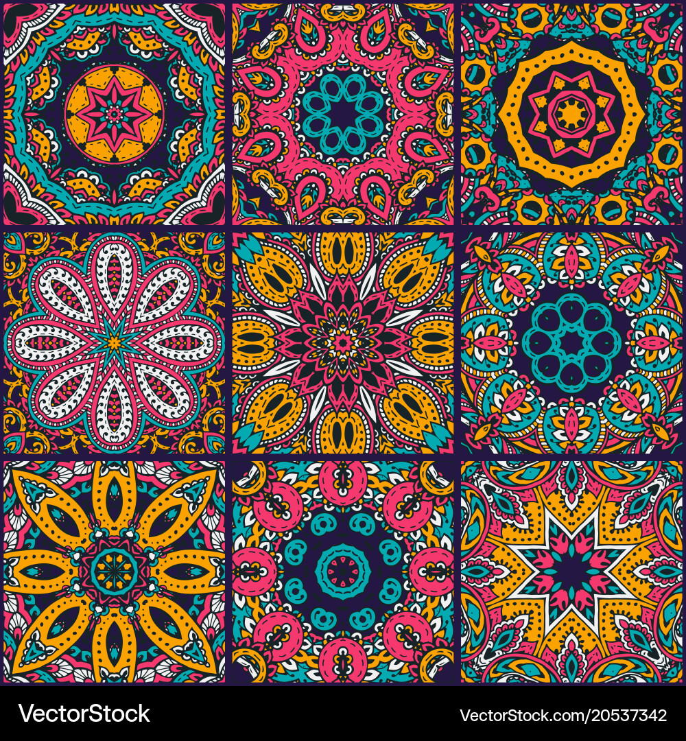Abstract patchwork seamless pattern Royalty Free Vector
