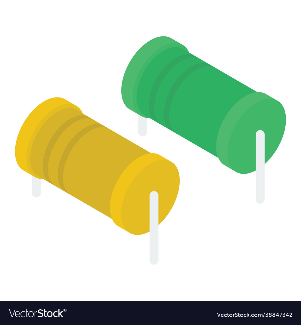 Computer capacitors Royalty Free Vector Image - VectorStock