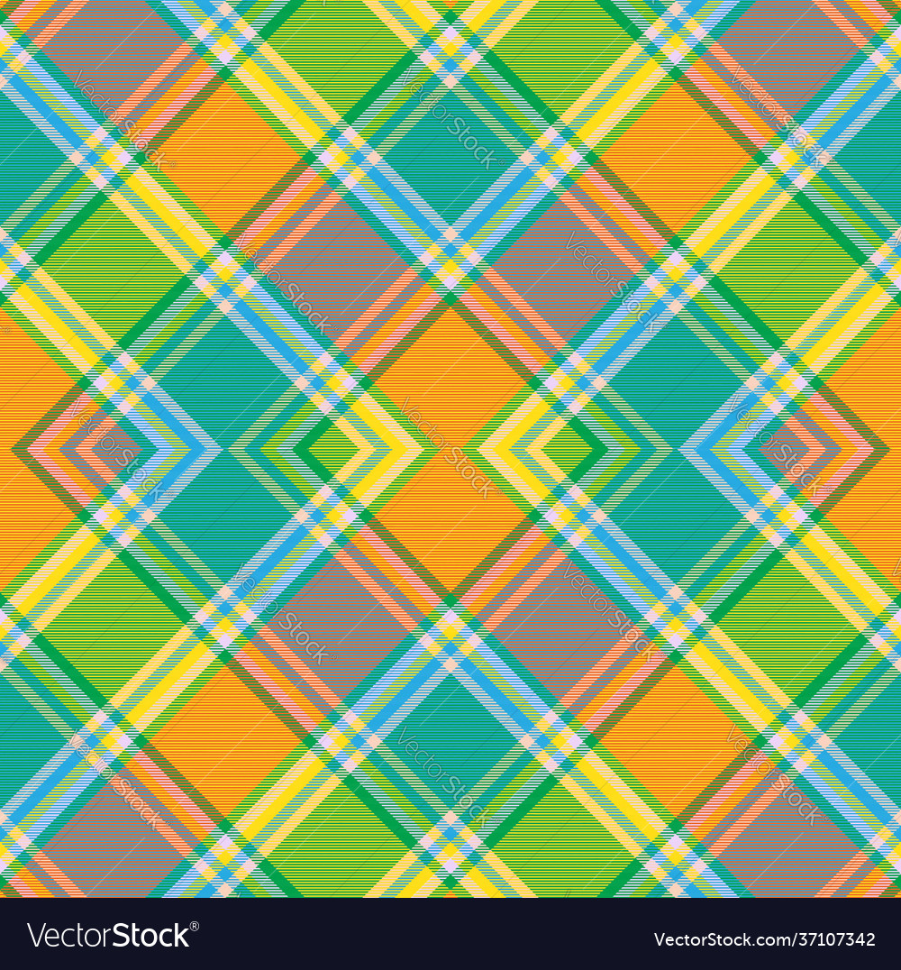 Rainbow pastel argyle plaid tartan textured Vector Image