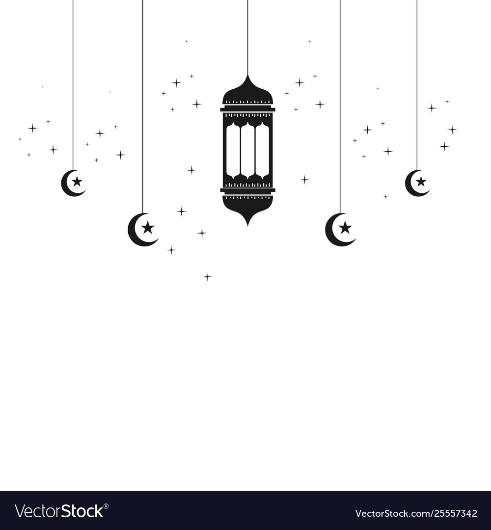 Ramadan Lantern Template Design Royalty Free Vector Image