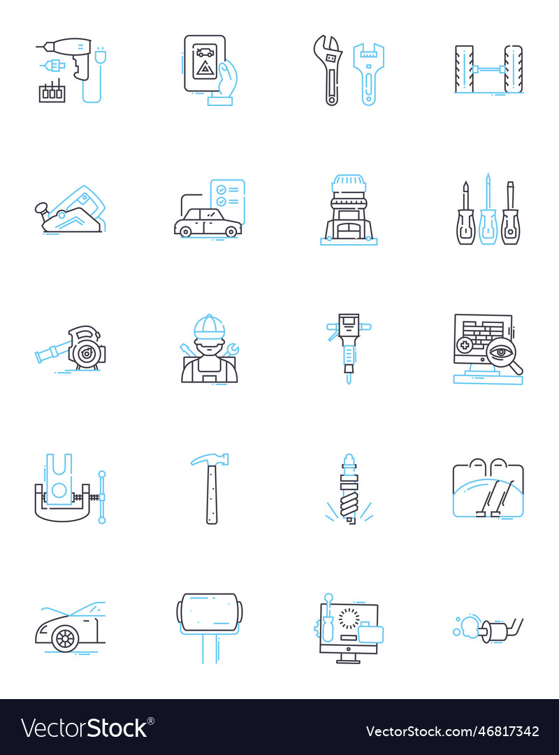 Sustenance linear icons set food nourishment Vector Image Sustenance linear icons set food nourishment Vector Image