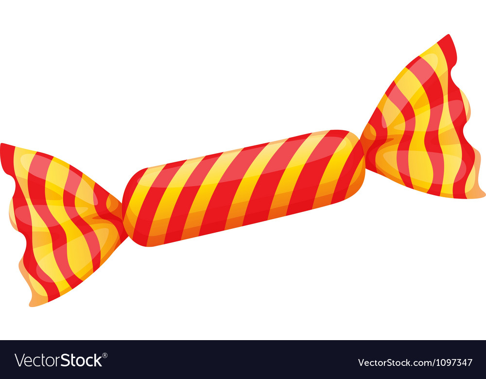 A orange candy Royalty Free Vector Image - VectorStock
