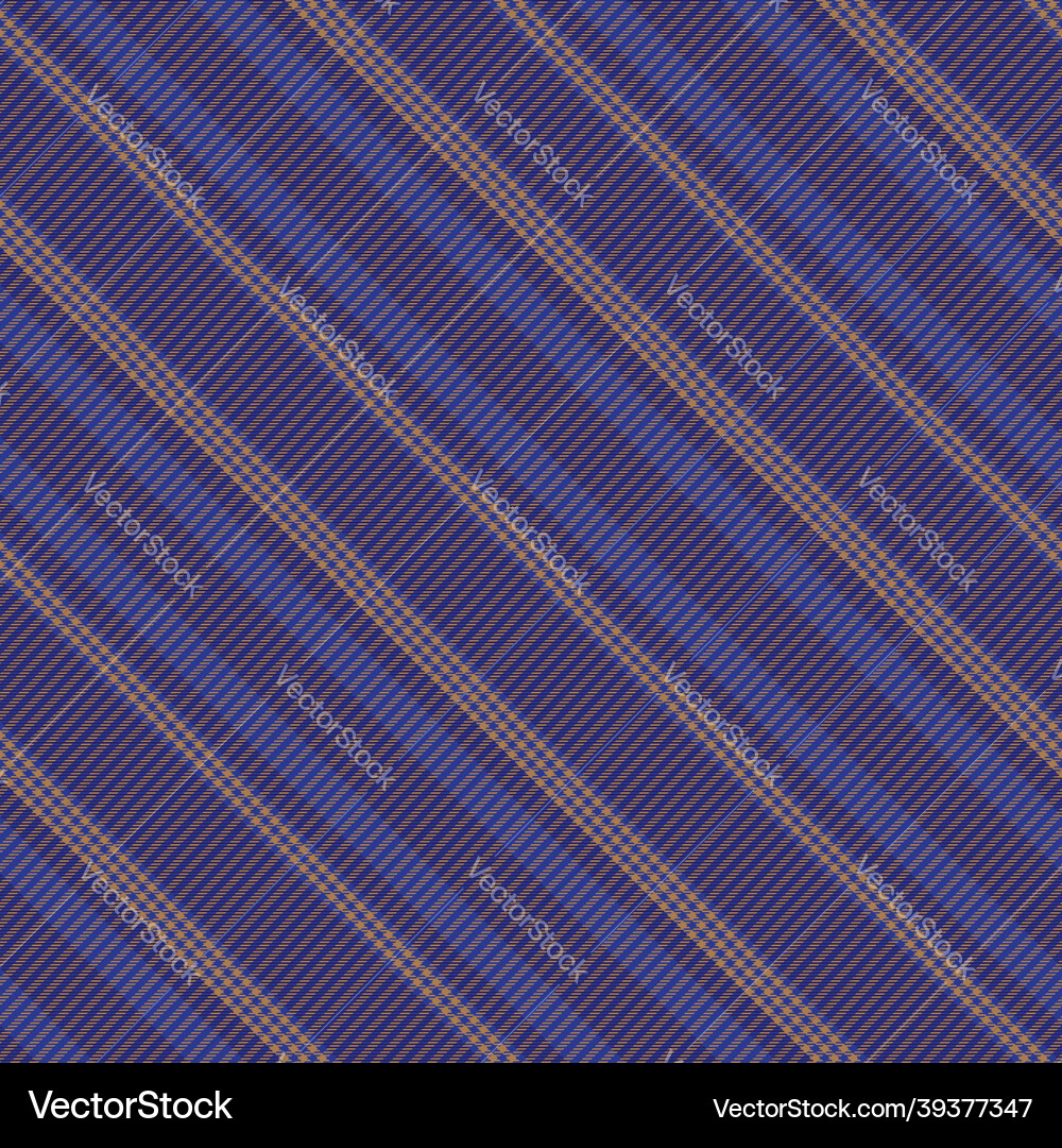 Blue diagonal plaid tartan textured seamless Vector Image