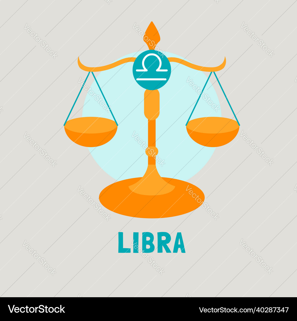 Cartoon zodiac sign flat design Royalty Free Vector Image