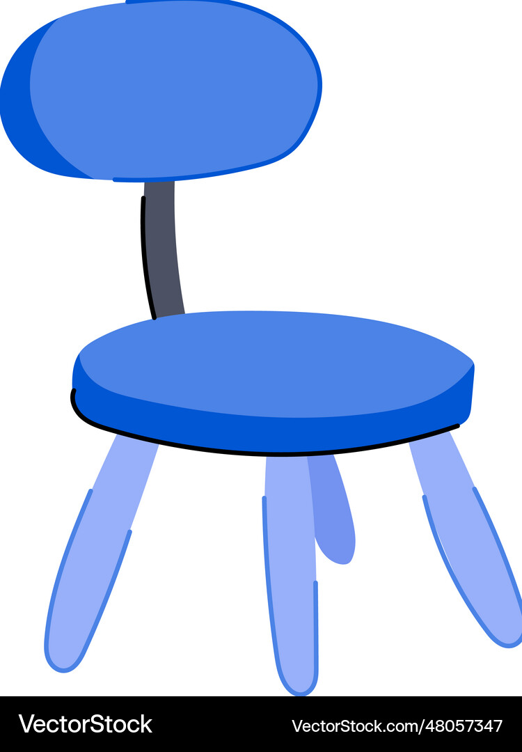 Cute kid chair cartoon Royalty Free Vector Image