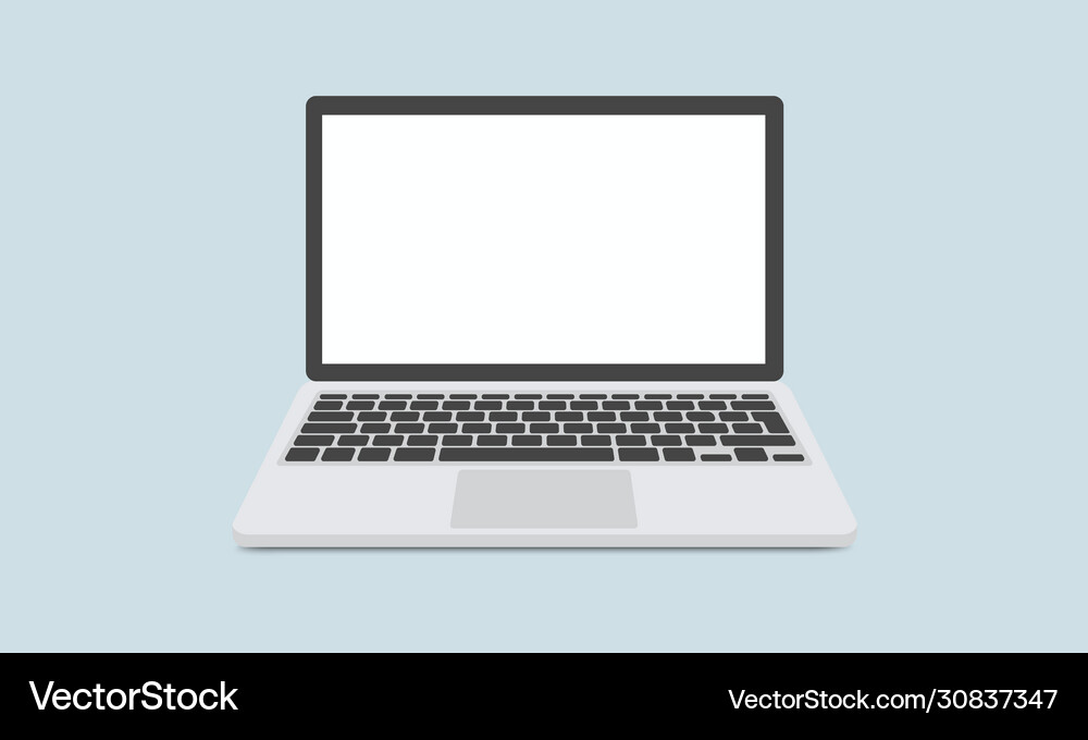 Isolated laptop with empty space Royalty Free Vector Image