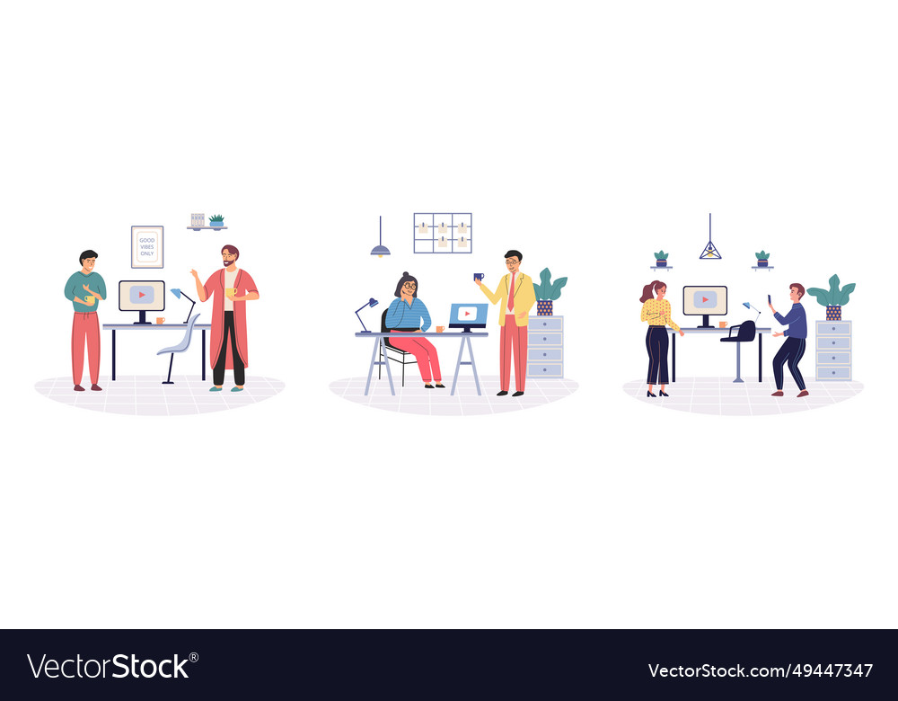 Office leisure the concept Royalty Free Vector Image Office leisure the concept Royalty Free Vector Image