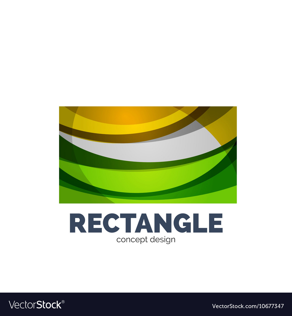 Rectangle logo Royalty Free Vector Image - VectorStock