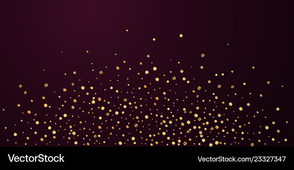 Sparse gold confetti luxury sparkling confetti sc Vector Image