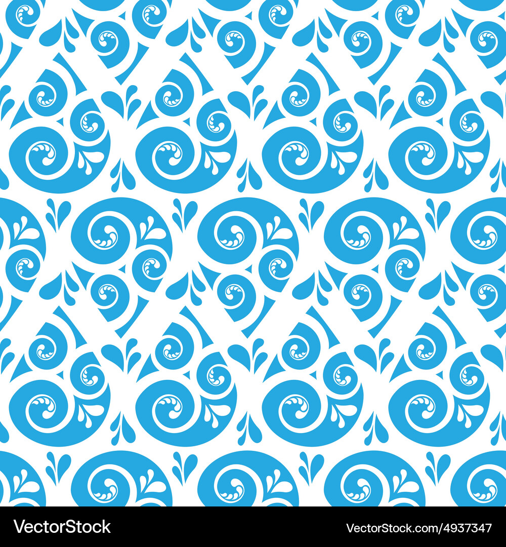 Swirl seamless pattern Royalty Free Vector Image