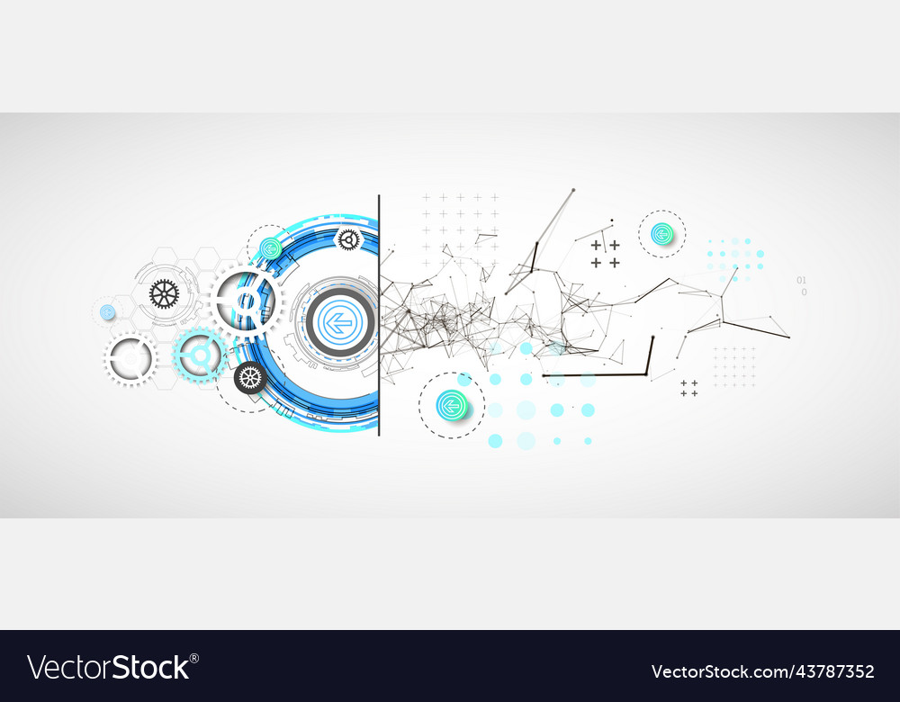 Abstract background on technological Royalty Free Vector