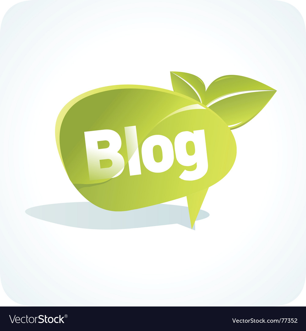 Blog element Royalty Free Vector Image - VectorStock