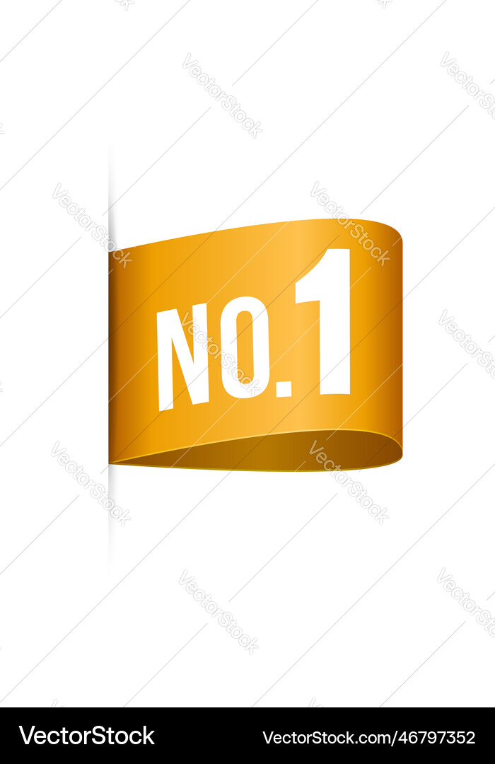 Sales tag label no1 1st place Royalty Free Vector Image