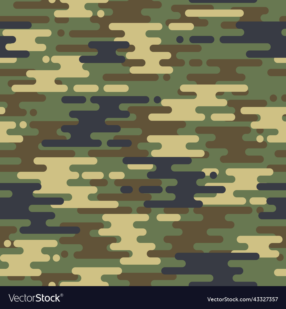 Camouflage seamless pattern texture Royalty Free Vector