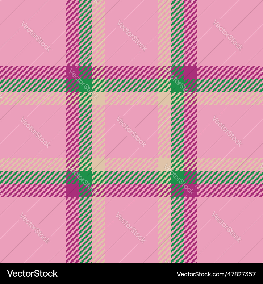Pattern seamless check of background tartan Vector Image