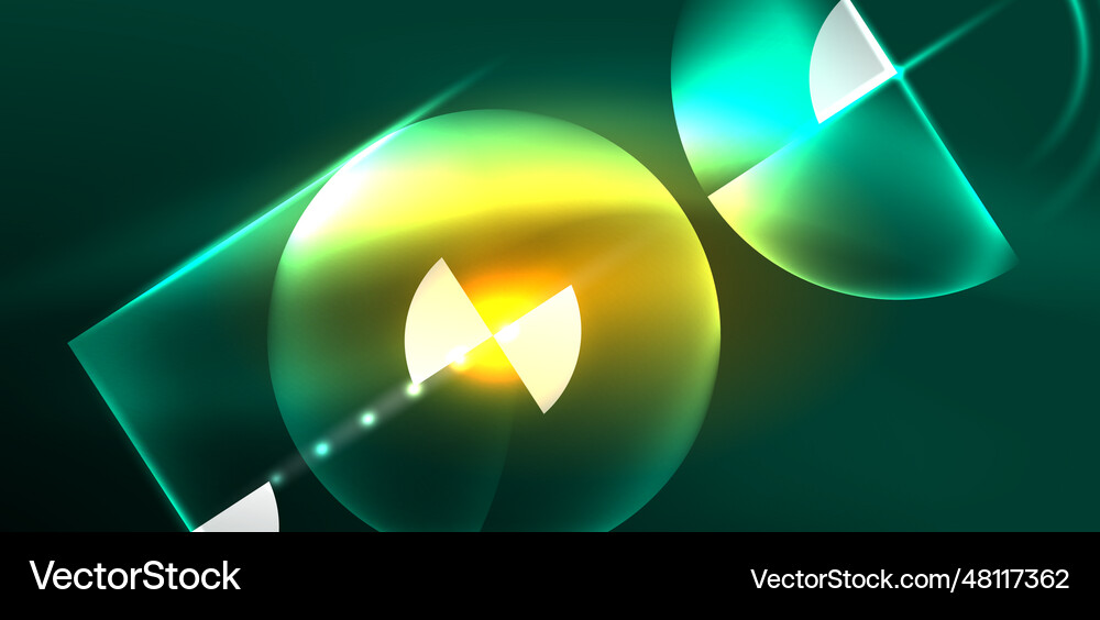 Abstract background shiny glowing neon color round