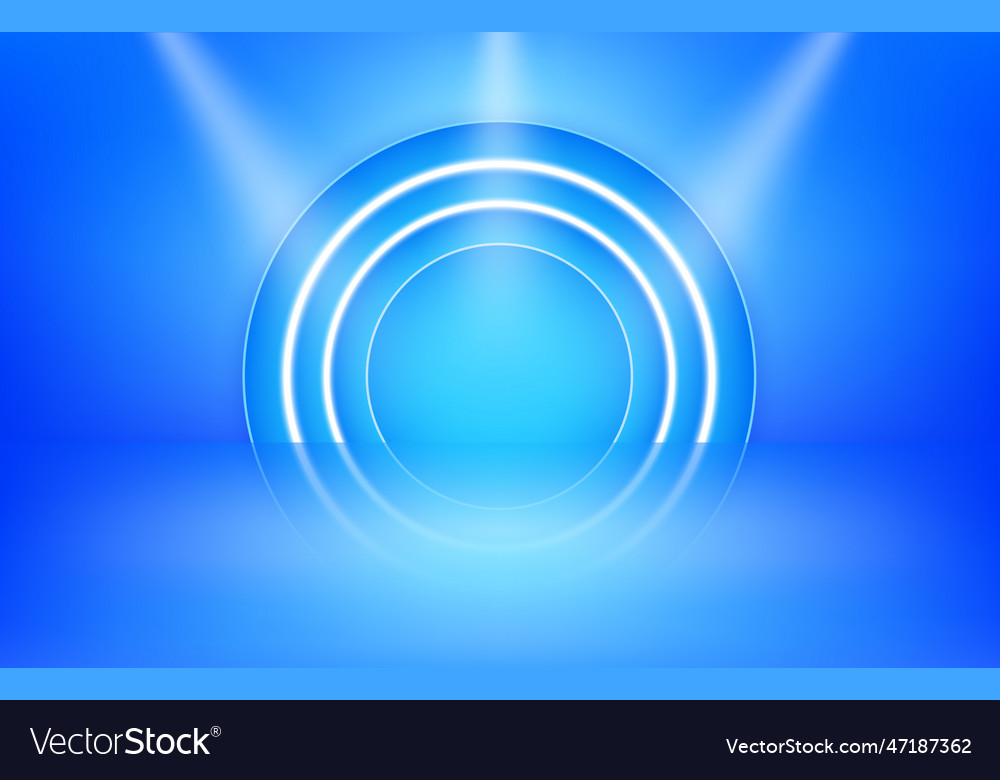 Blue studio background Royalty Free Vector Image