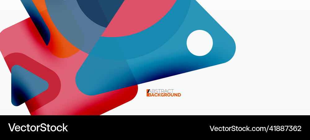 Line triangle square and circle primitive Vector Image