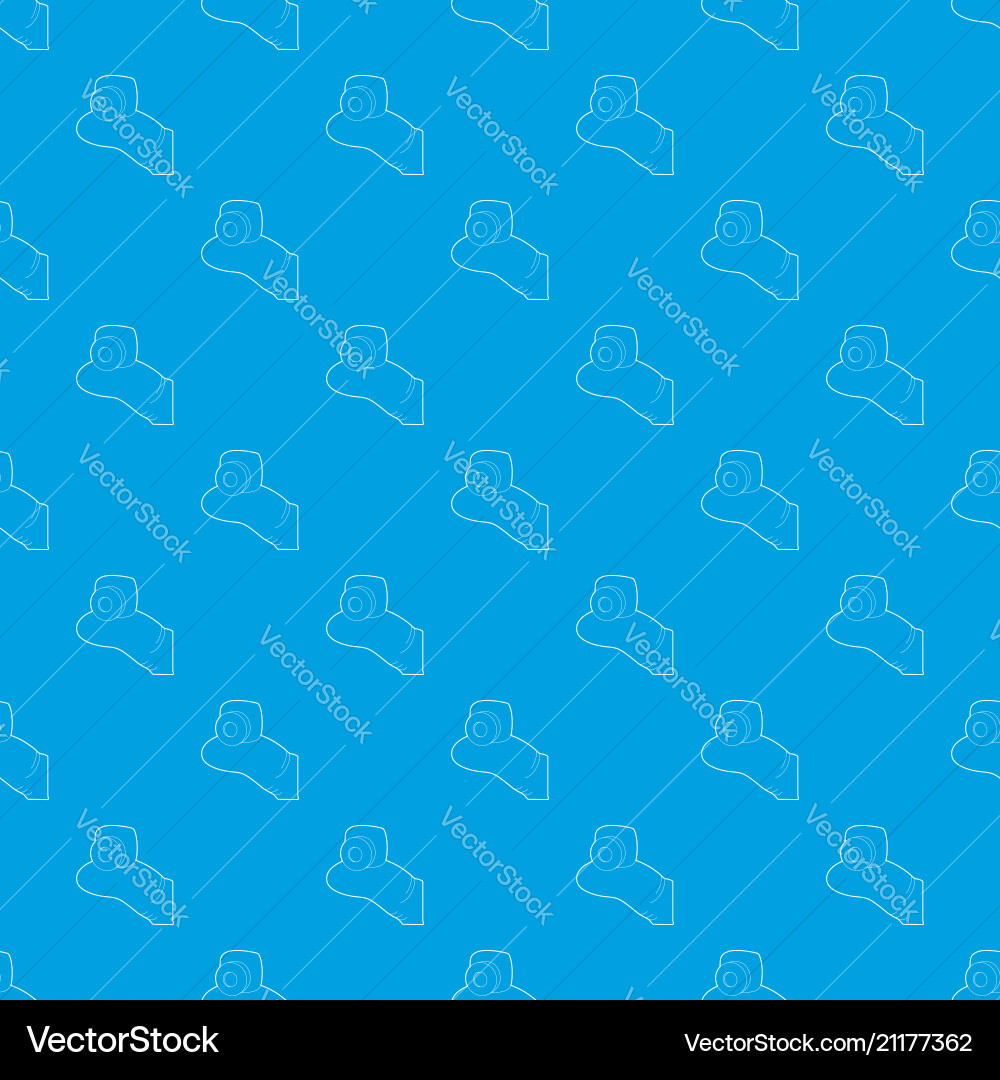 Mini camera pattern seamless blue Royalty Free Vector Image