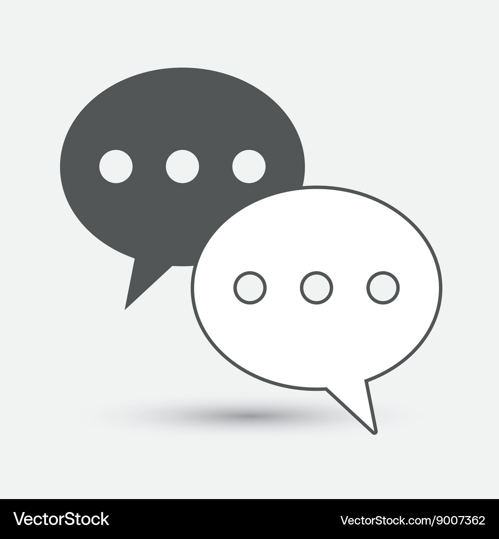 Social media design communication icon isolated Vector Image