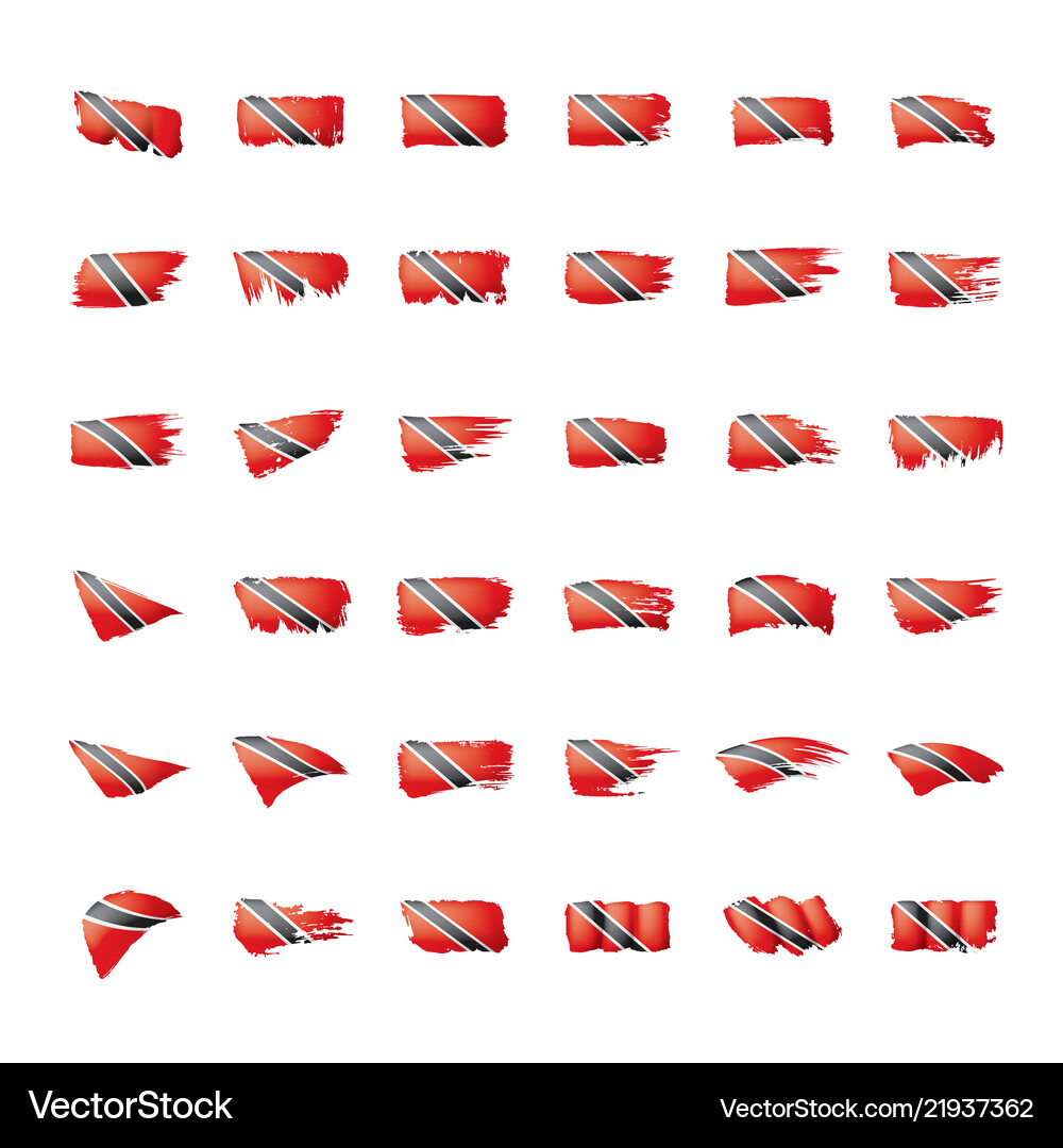 Trinidad and tobago flag Royalty Free Vector Image