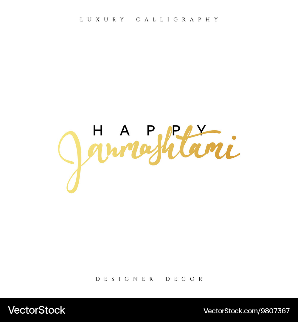Calligraphy for greeting card inscription happy Vector Image
