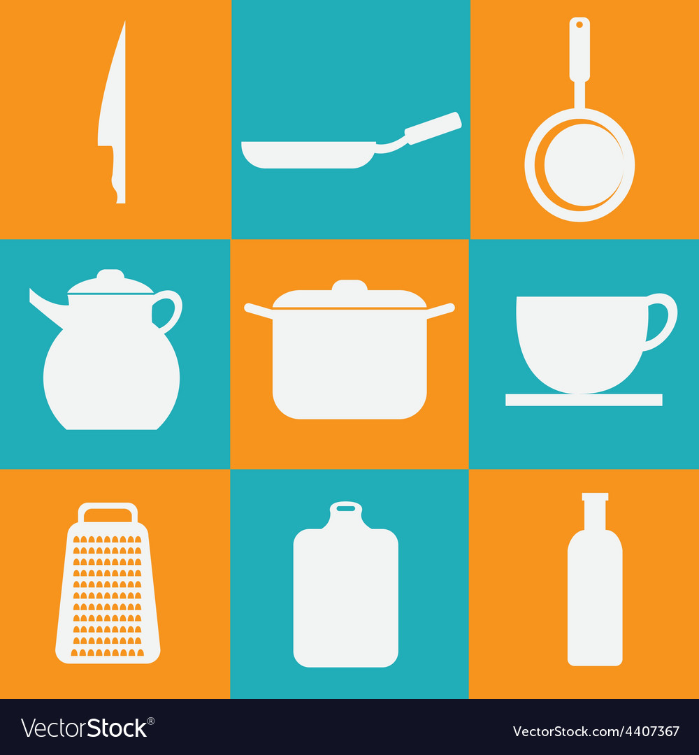 Kitchen design Royalty Free Vector Image - VectorStock