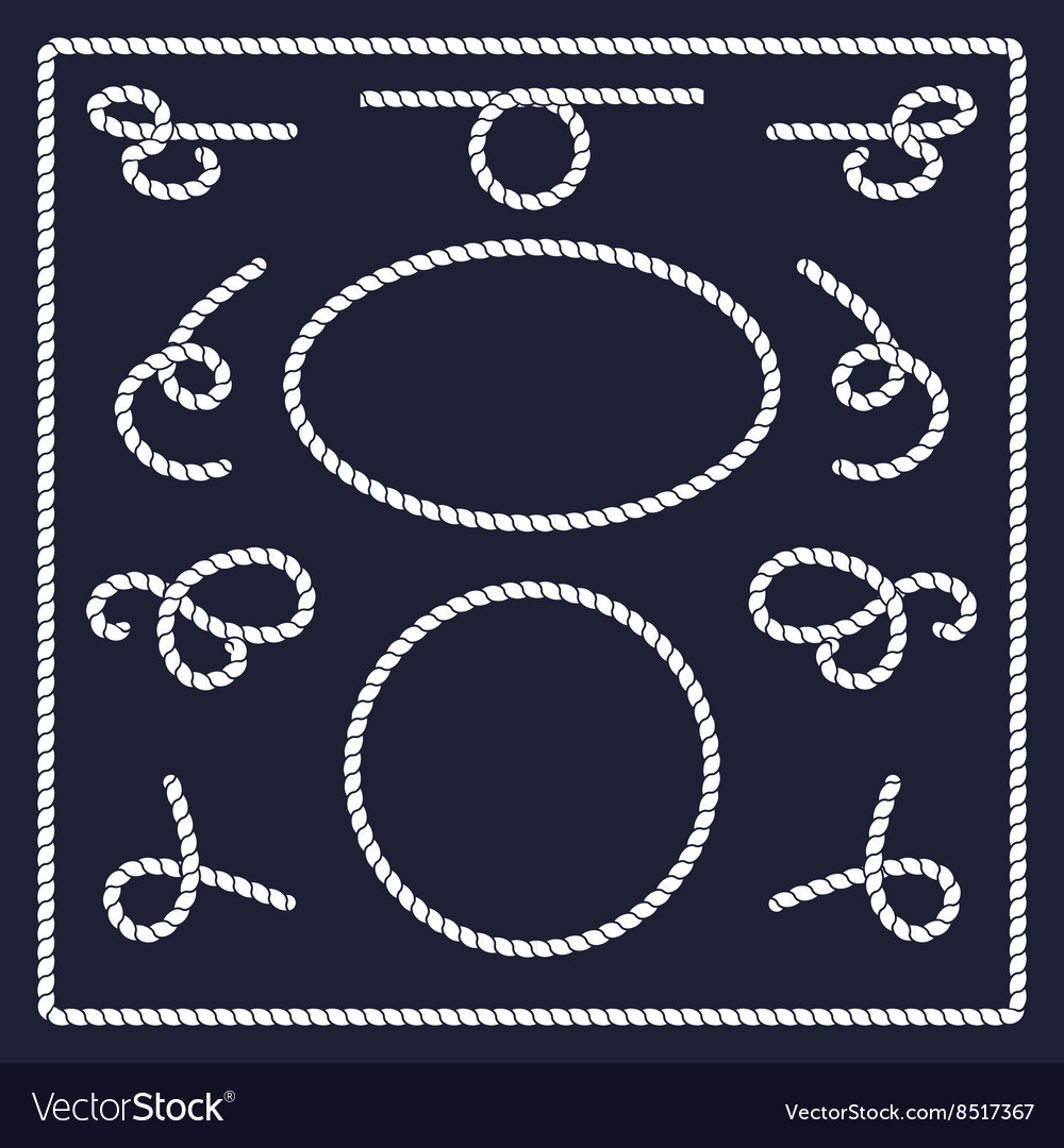 Marine rope knot Royalty Free Vector Image - VectorStock