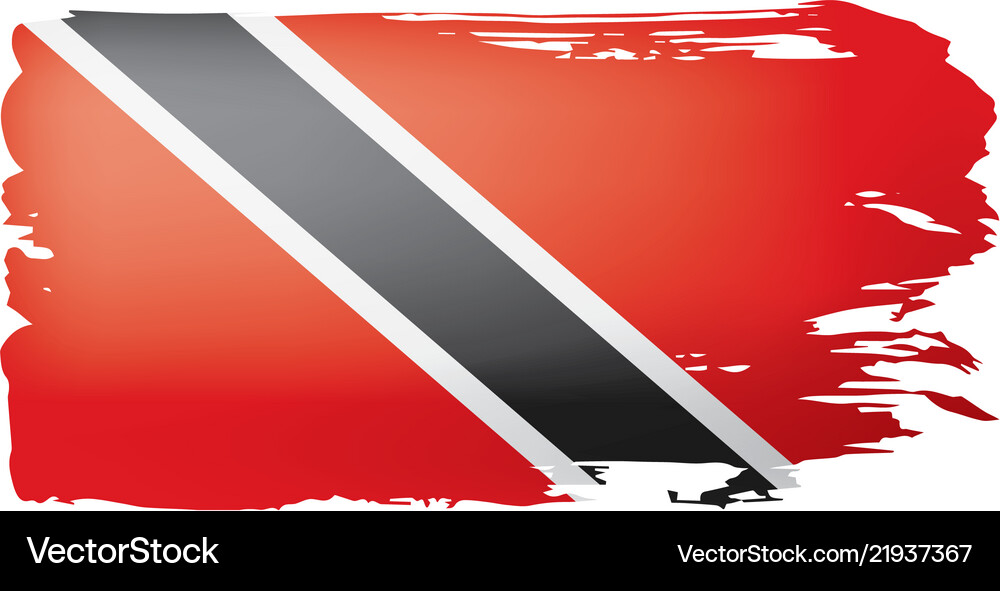 Trinidad and tobago flag Royalty Free Vector Image