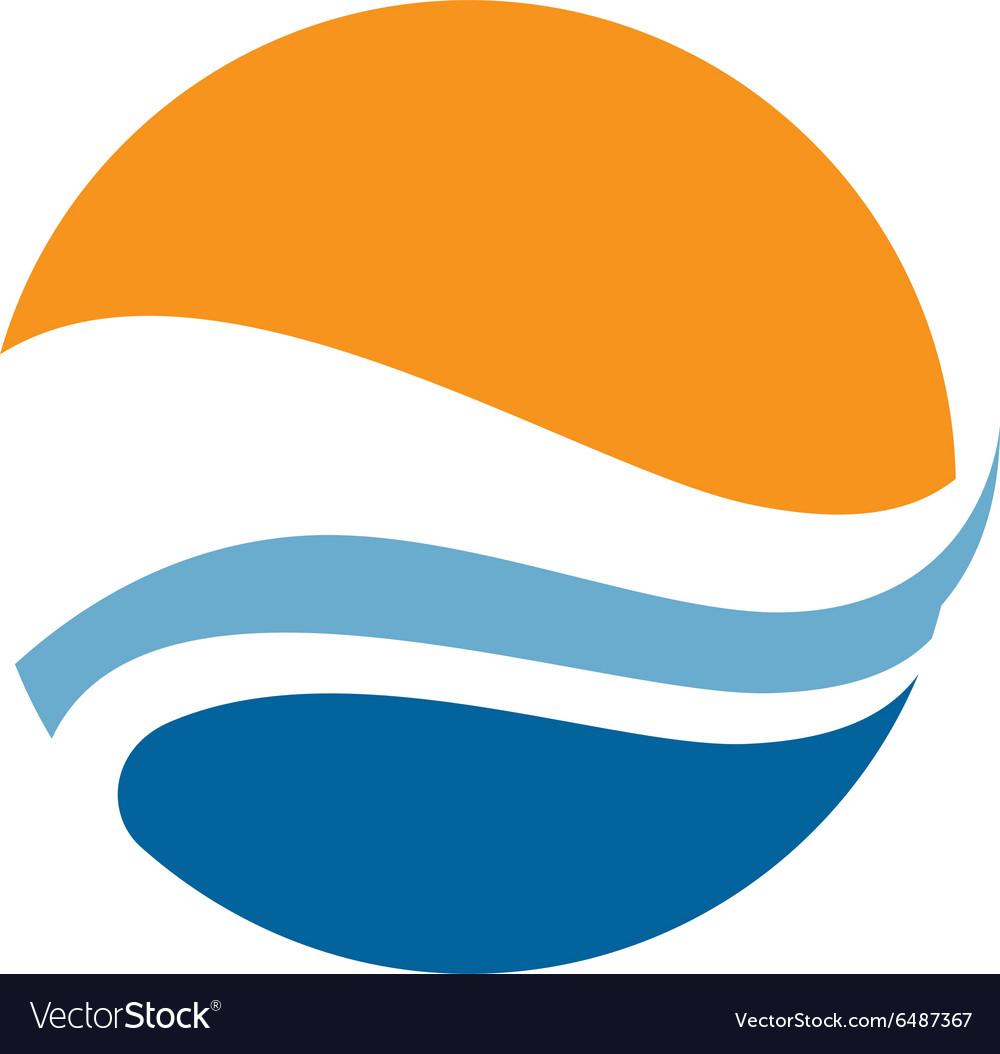 Wave logo Royalty Free Vector Image - VectorStock