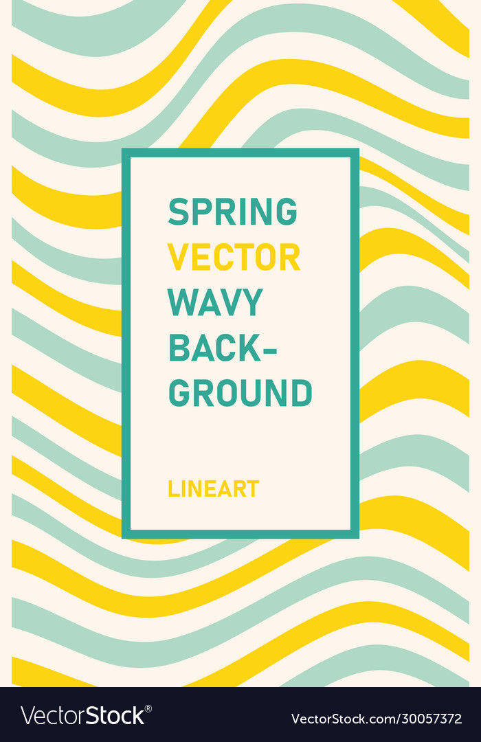 Abstract wavy line art background Royalty Free Vector Image