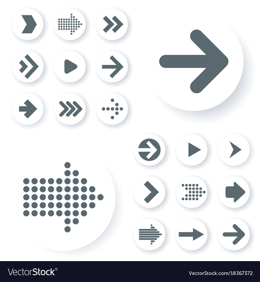 Flat design icon set Royalty Free Vector Image