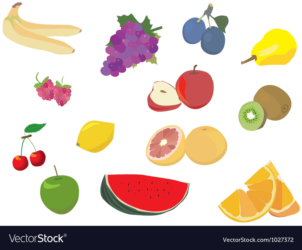 Fruits Royalty Free Vector Image - VectorStock