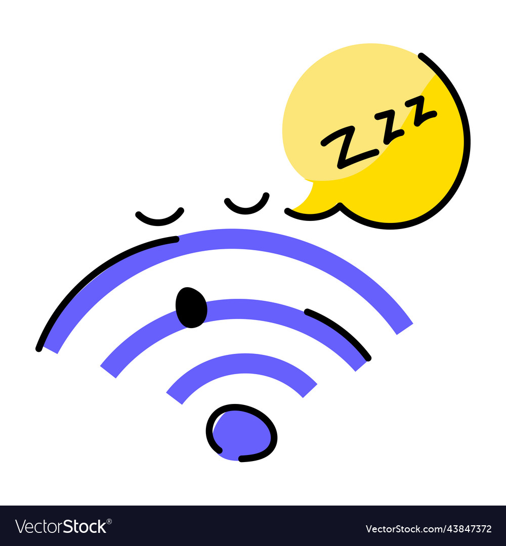 Slow wifi Royalty Free Vector Image - VectorStock