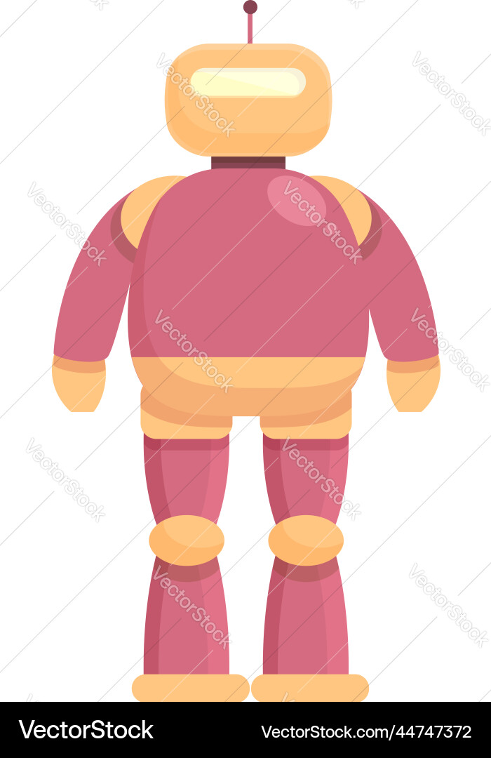 Tech robot icon cartoon kid program Royalty Free Vector